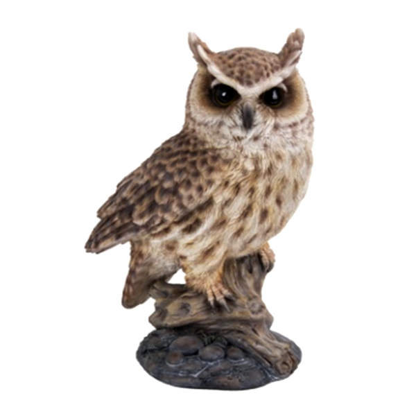 Resin brown owl – Pépinière Jasmin