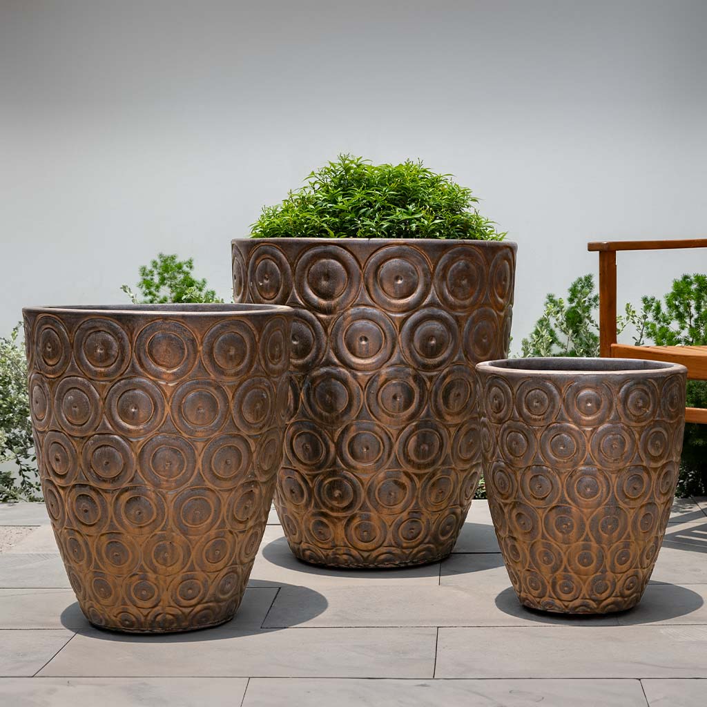 Benicio planter tall – Bronze – Pépinière Jasmin